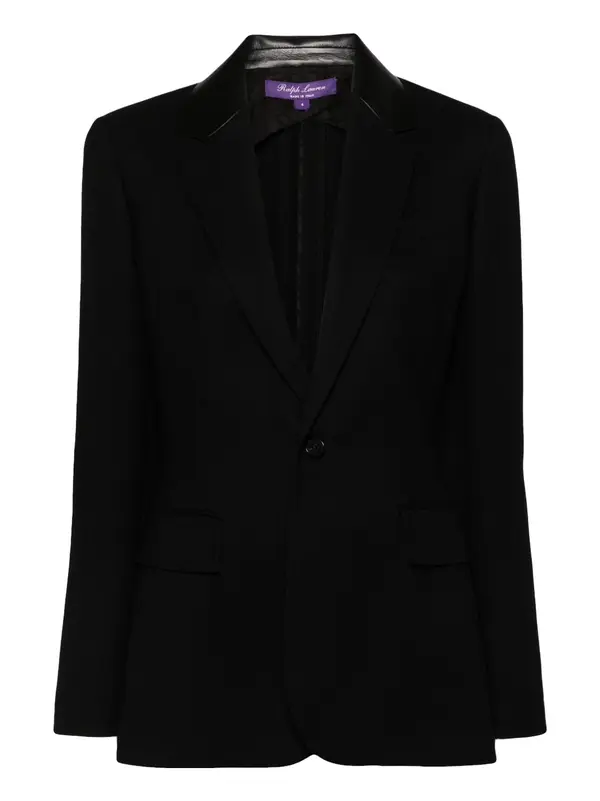 Ralph Lauren Lace-up Detailed Blazer - Black