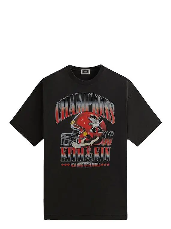 Kith Kin Champions 1996 Vintage Tee Shirt - Black