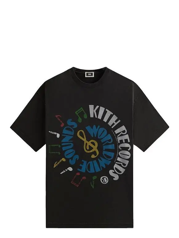 Kith Records Vintage Tee Shirt - Black