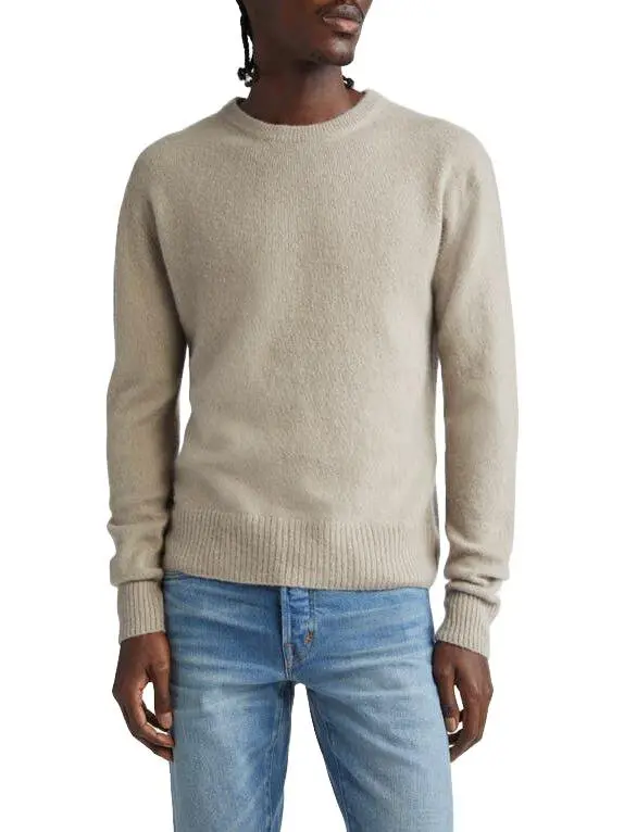 TOM FORD Relaxed Cashmere & Silk Sweater - Greige