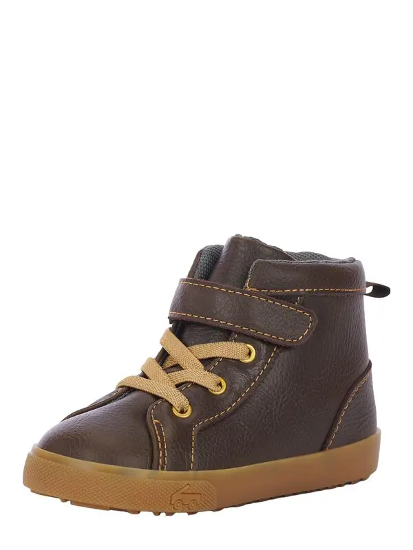 See Kai Run Hudson High-top Sneaker - Chocolate Brown