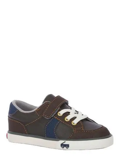 See Kai Run Connor Sneaker - Brown Leather