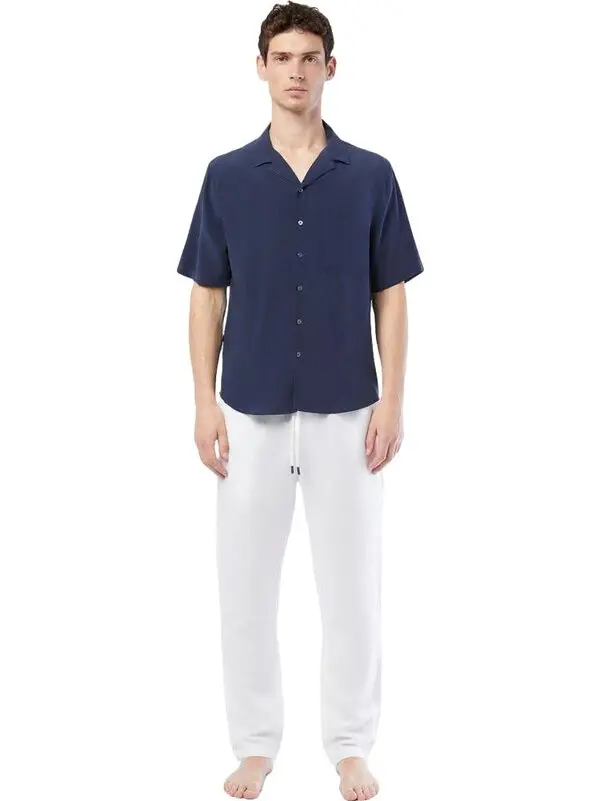 Onia Air Linen Pull-on Pant - White