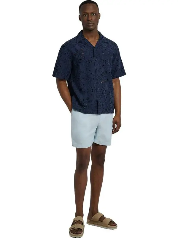 Onia Air Linen 6" Pull-on Short - Ballad Blue