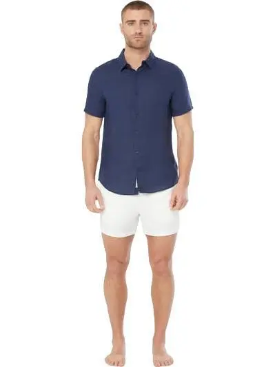 Onia Jack Air Linen Shirt - Deep Navy