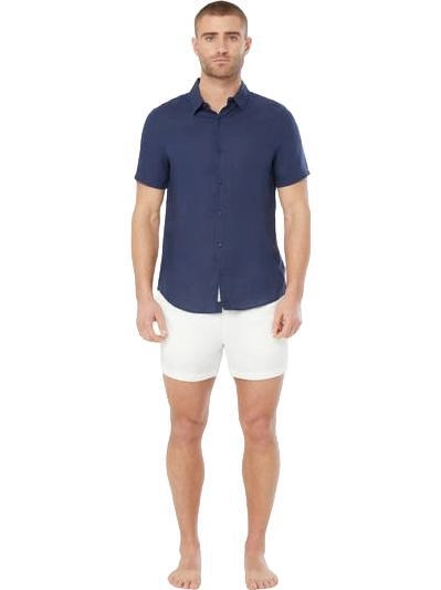 Onia Jack Air Linen Shirt - Deep Navy