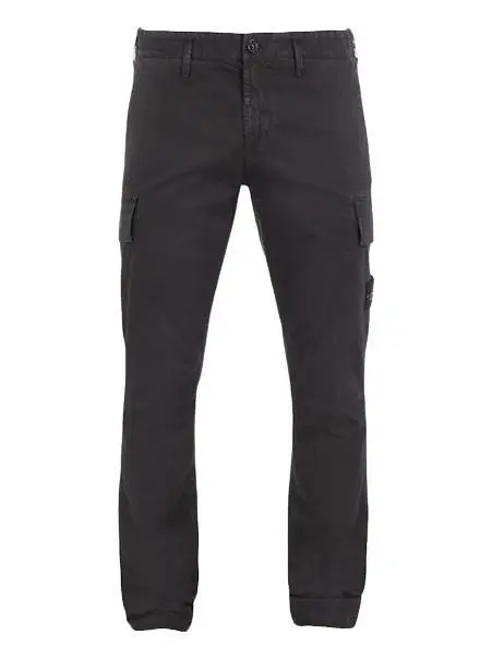 Stone Island Skinny Fit Cargo Pants - Black