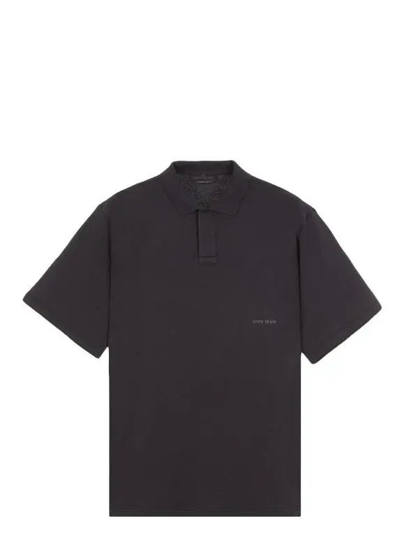 Stone Island Ghost Piece Polo Shirt - Black