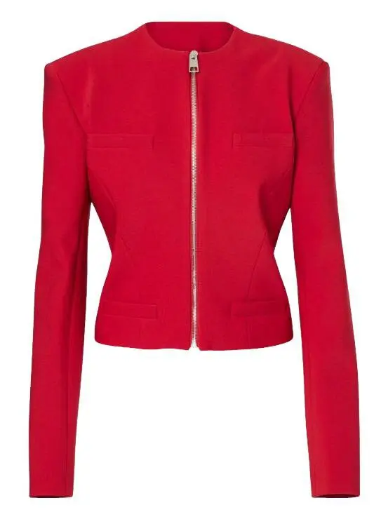 Attico Crêpe Jacket - Red