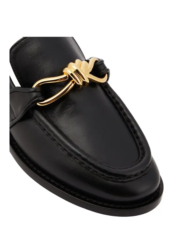Bottega Veneta Astaire Leather Loafers - Black