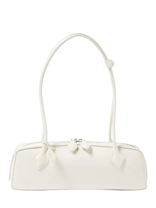 Alaïa Le Teckel Medium Leather Shoulder Bag - White