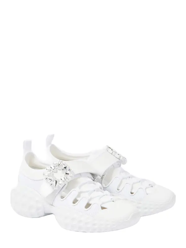 ROGER VIVIER Viv' Run Light Trekky Sneakers - White