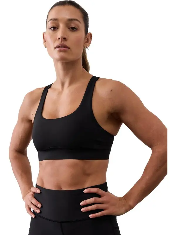 Athleta Interval Sports Bra A-c - Black