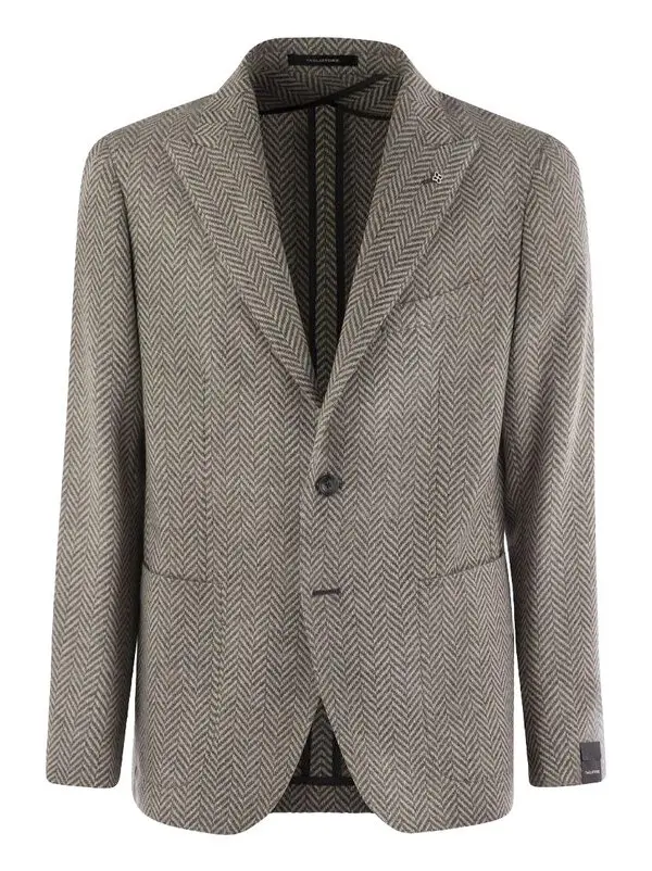 Tagliatore Wool And Cashmere Jacket - Grey