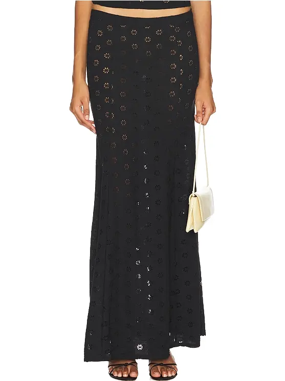 Tularosa Elise Maxi Skirt - Black