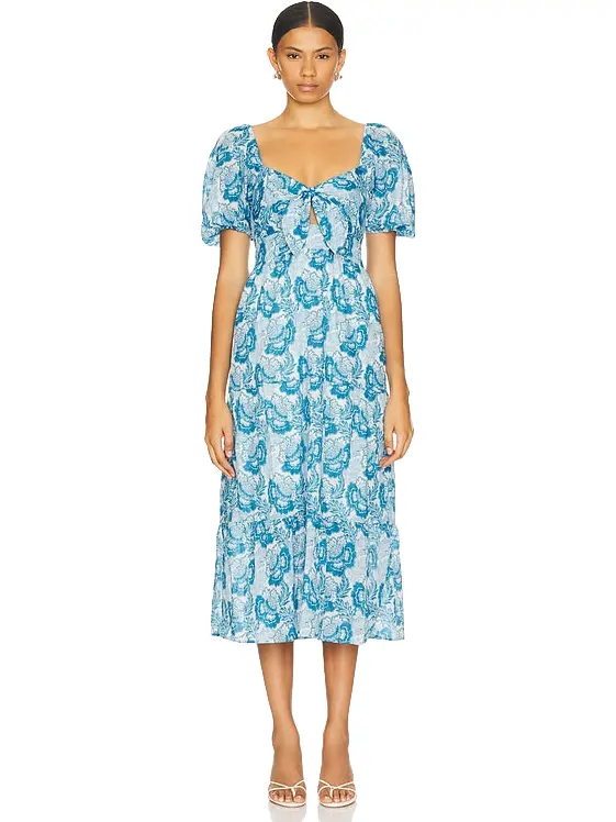 Heartloom Germaine Voile Midi Dress - Chintz