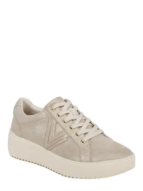 Vionic Kearny Platform Sneaker - Gold Met Leather