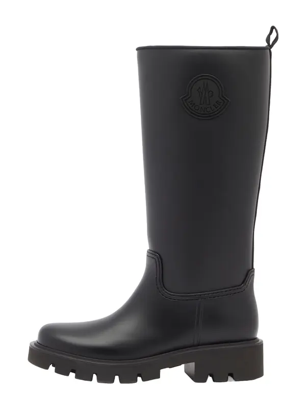 Moncler Kickstream High Rain Boots - Black