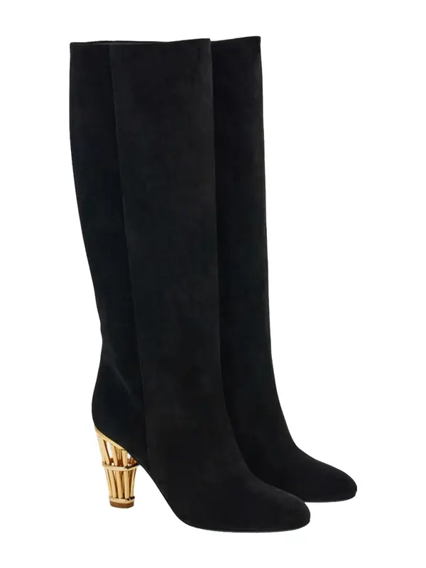 FERRAGAMO Cage Knee-high Boots - Black