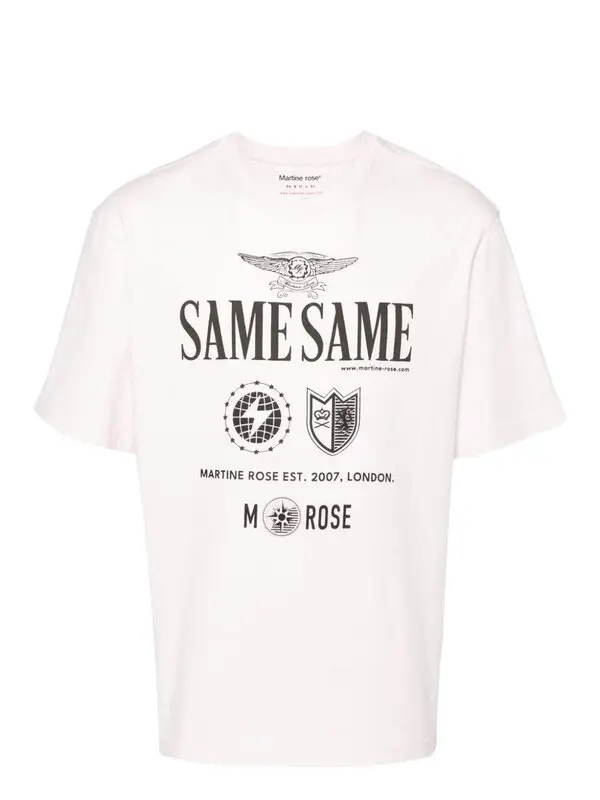Martine Rose Text-print T-shirt - Pink