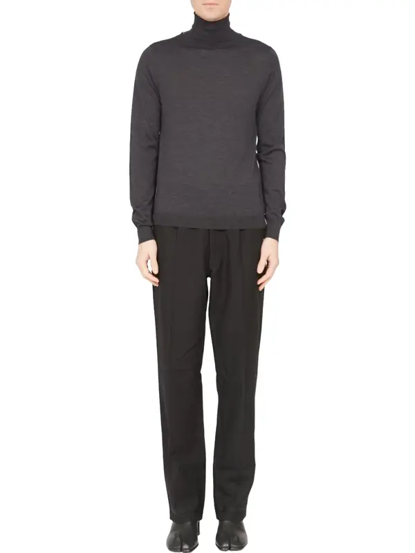 MAISON MARGIELA High-neck Merino-wool Sweater - Grey