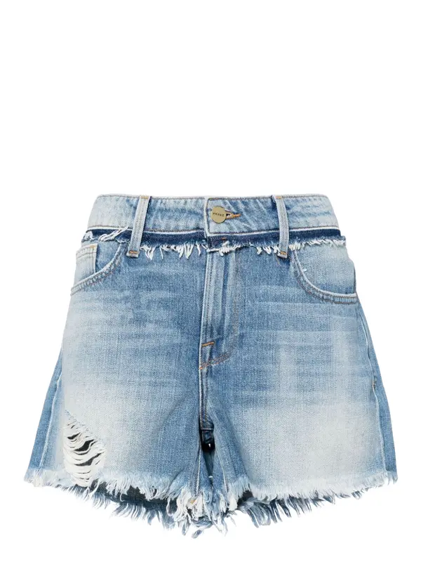 FRAME Le Garçon Denim Shorts - Blue