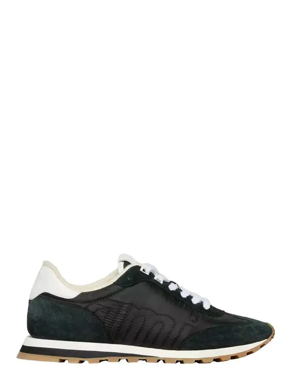 Ami Panelled Sneakers - Black
