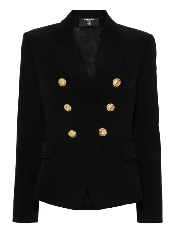Balmain Double-breasted Blazer - Black