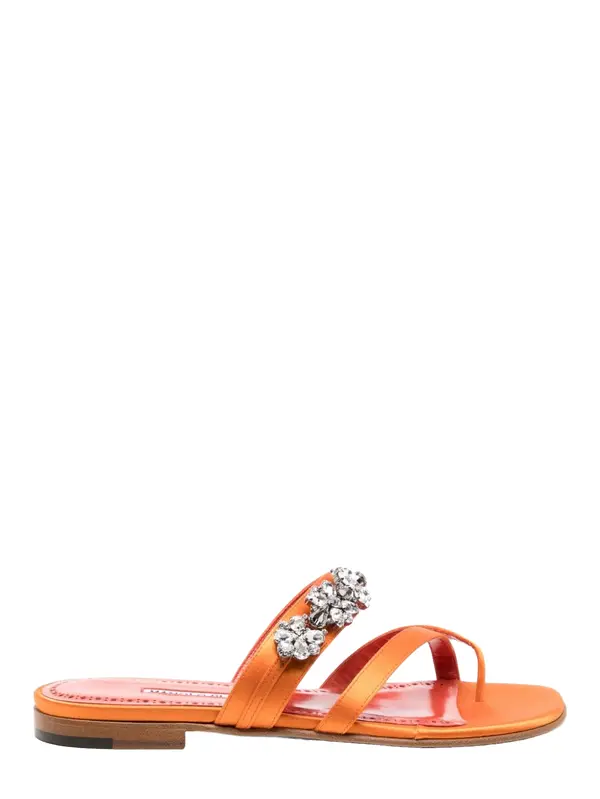 Manolo Blahnik Susa Sandals - Orange