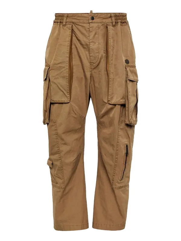 Dsquared2 Multi-pocket Panelled Cargo Trousers - Brown