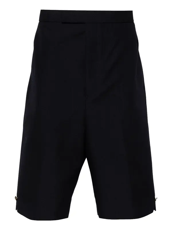 Thom Browne High-rise Backstrap Shorts - Blue