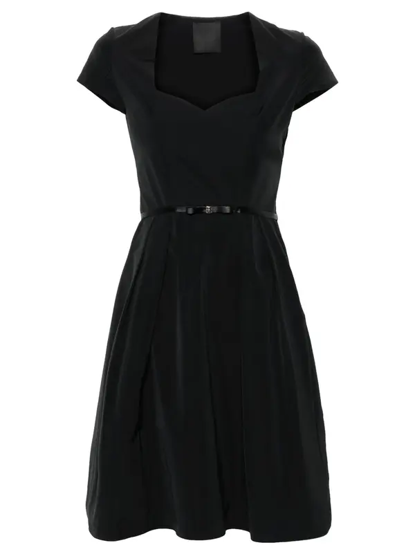 Givenchy 4g-bow Taffeta Mini Dress - Black