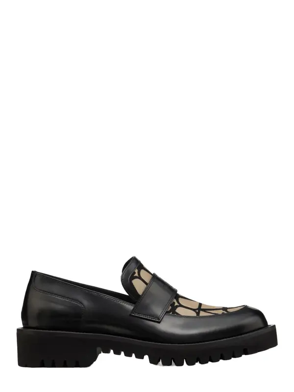 Valentino Garavani Toile Iconographe Loafers - Black