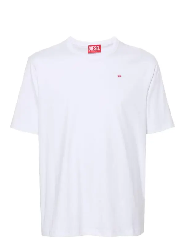 DIESEL Logo-embroidered T-shirt - White