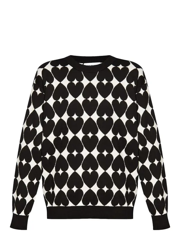 Moschino Intarsia-knit Jumper - Black