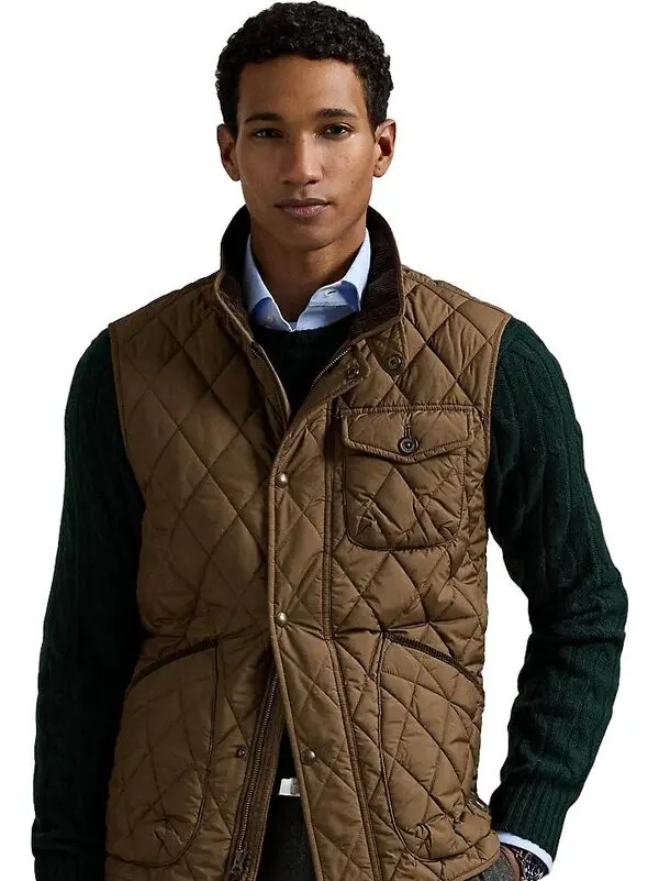 Ralph Lauren The Beaton Quilted Utility Vest - Chestnut