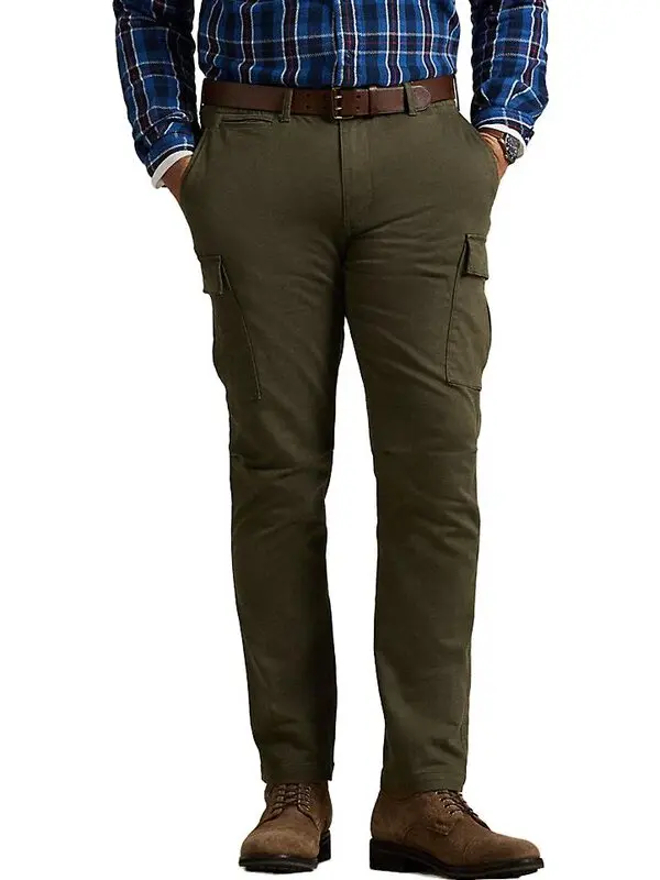 Ralph Lauren Stretch Slim Fit Knitlike Cargo Pant - Canopy Olive