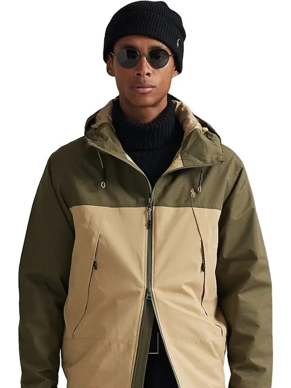 Ralph Lauren Eastview Color-blocked Jacket - Outdoors Olive/khaki