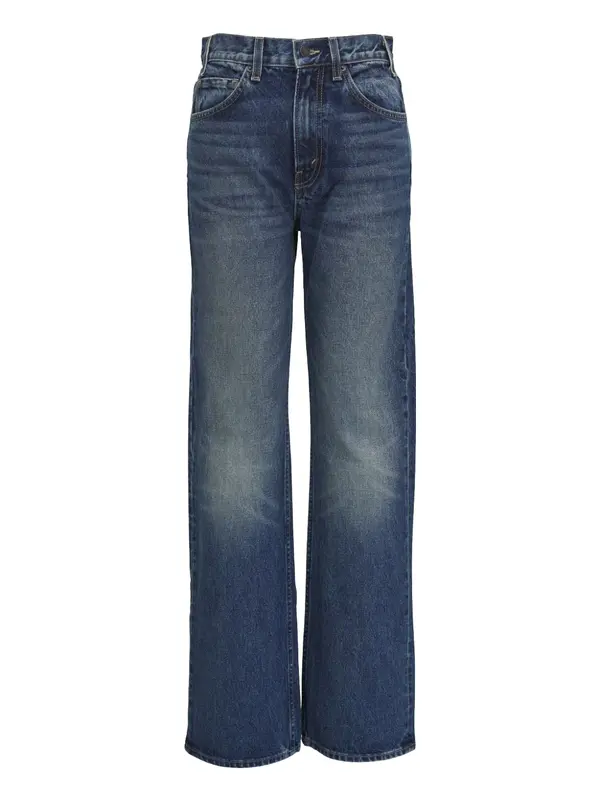 NILI LOTAN Mid-rise Straight-leg Jeans - Blue