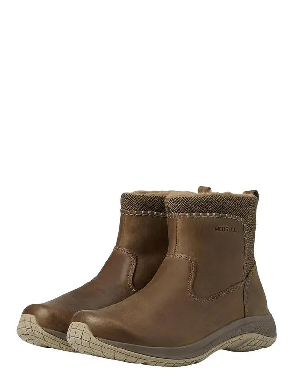 Merrell Mid Calf Zip Boots - Brown