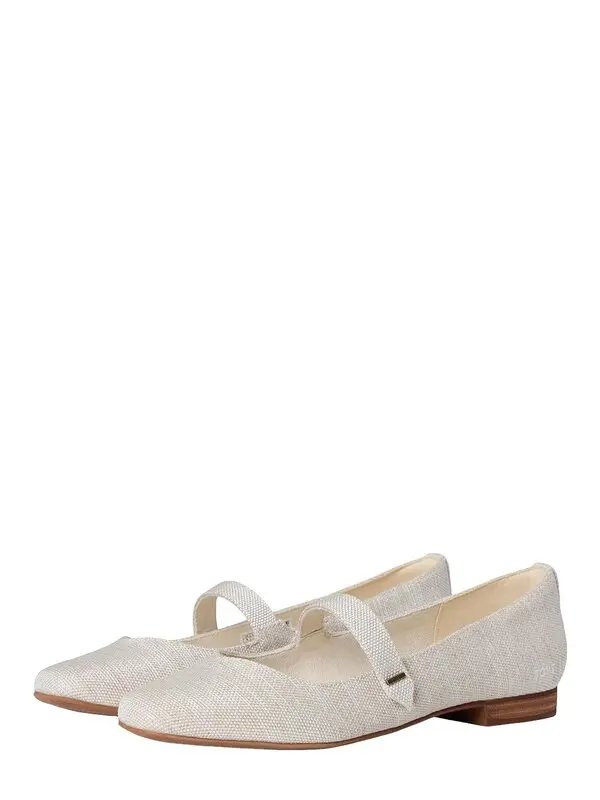 Toms Bianca Mary Jane Flats With Squared Toe And Suede Upper - Gray