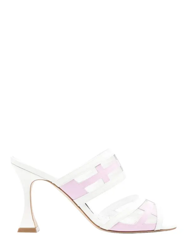 Manolo Blahnik 90mm Avespamu Sandals - White