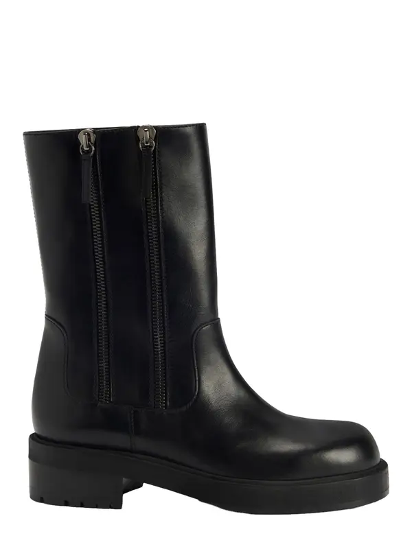 GIUSEPPE ZANOTTI Faustus Mid-calf Combat Boots - Black