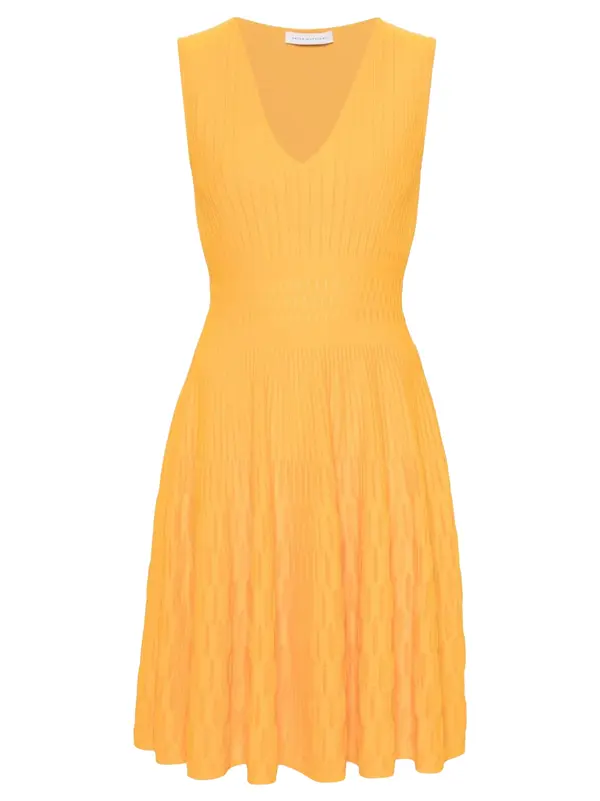 ANTONINO VALENTI Rupi Kaur Knitted Dress - Yellow