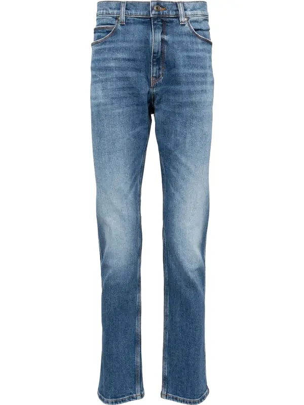 Hugo Mid-rise Slim-fit Jeans - Blue