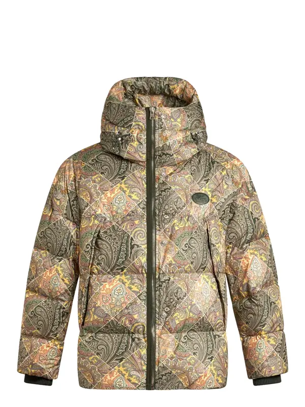 Etro Paisley-print Puffer Jacket - Neutrals