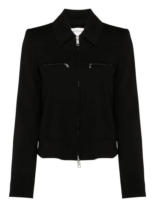 Sportmax Plava Bomber Jacket - Black