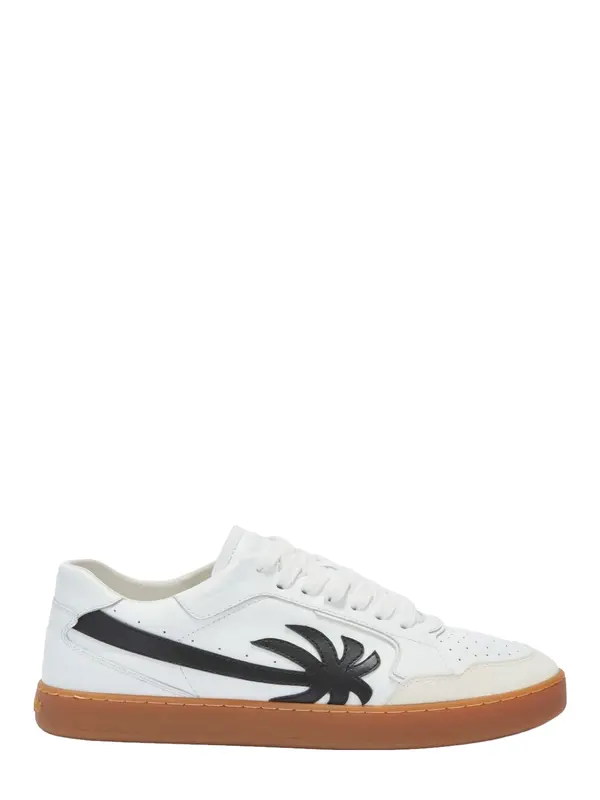 Palm Angels New Palm 1 Leather Sneakers - White