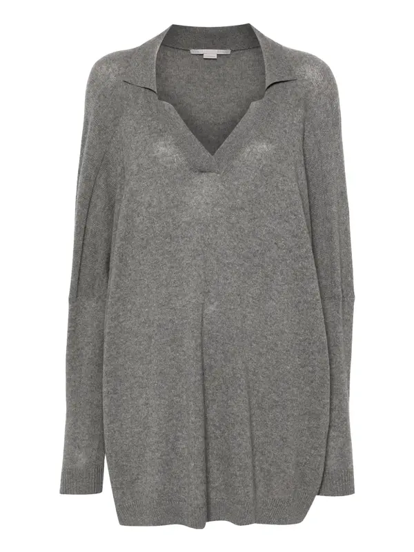 Stella McCartney Mélange Polo Sweater - Grey