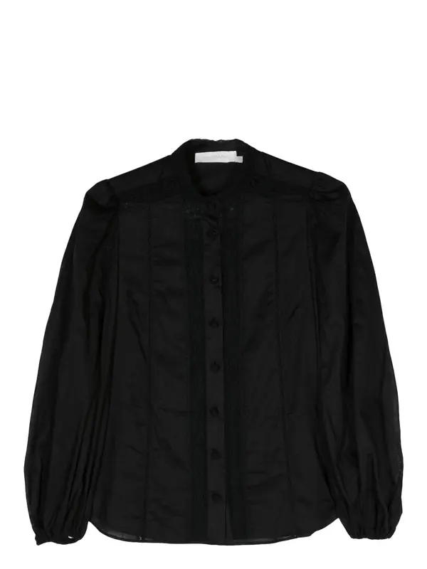 Zimmermann Lace Trim Shirt - Black